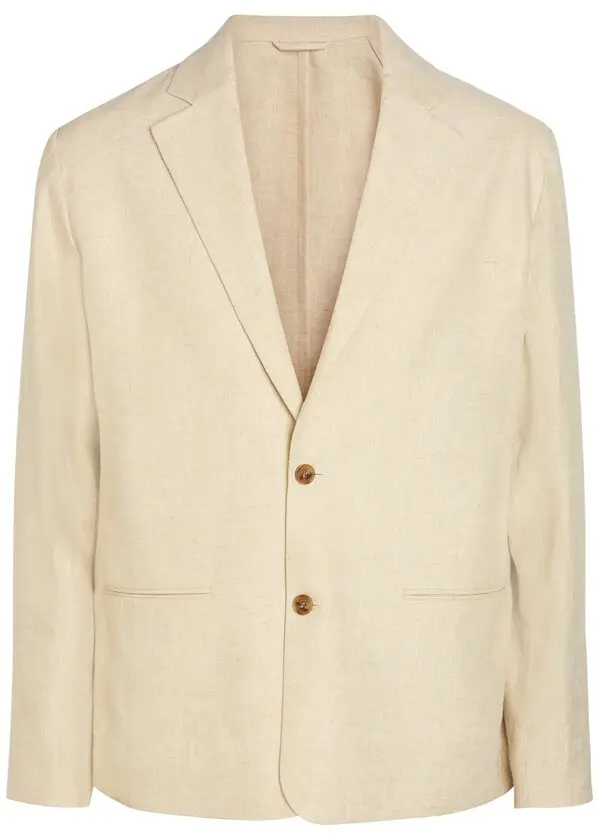 Nn07 Timo Linen Blazer - Ecru