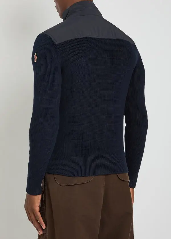 Moncler Panelled Cotton-knit Jacket