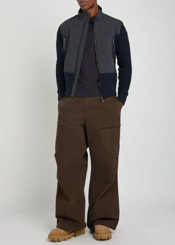 Moncler Panelled Cotton-knit Jacket