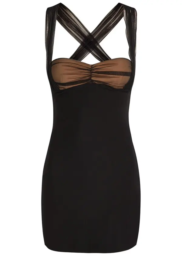 NENSI DOJAKA Stretch-crepe Mini Dress