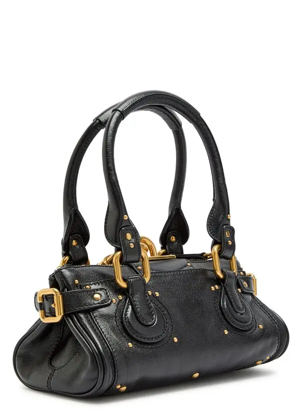 Chloé Paddington Grained Leather Shoulder Bag - Black