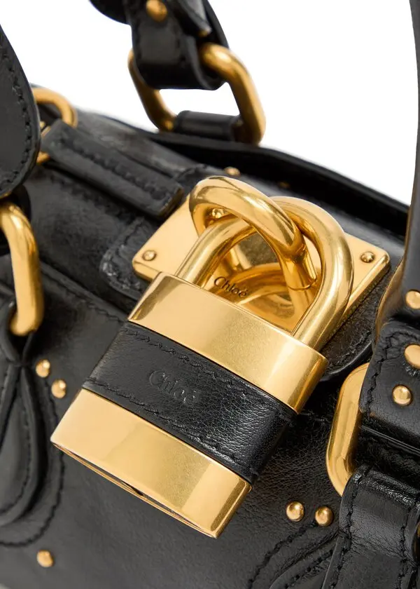 Chloé Paddington Grained Leather Shoulder Bag - Black