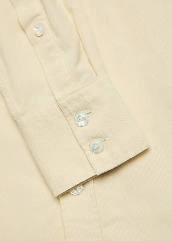 DRAKE'S Patch Pockets Corduroy Overshirt