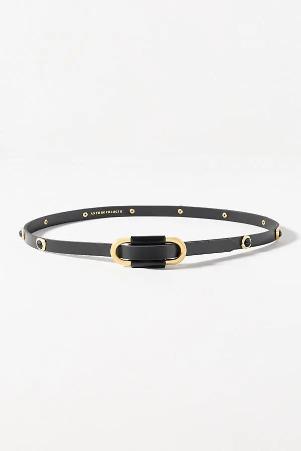 Anthropologie Blake Leather Belt - Black