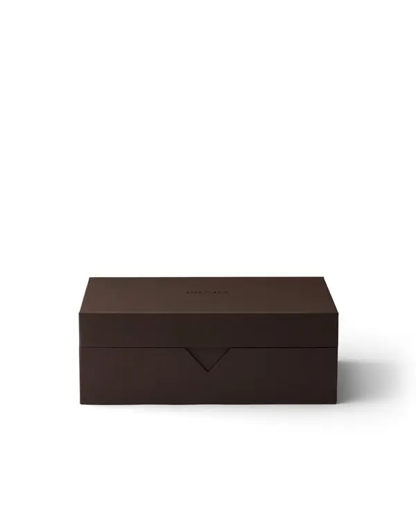 Prada Court Leather Sneakers - Brown
