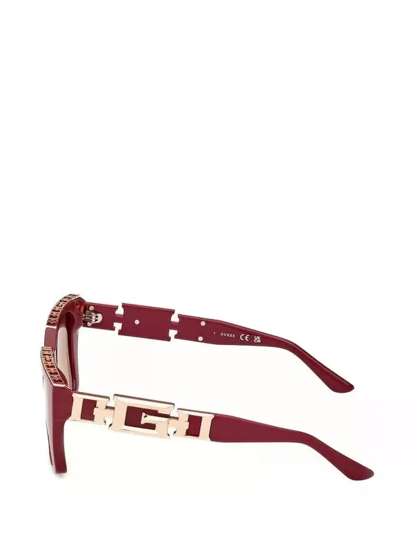 Guess Logo-plaque Square-frame Sunglasses