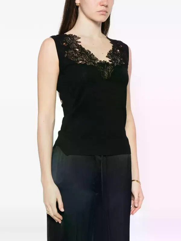 Ermanno Scervino Lace Knit Tank Top