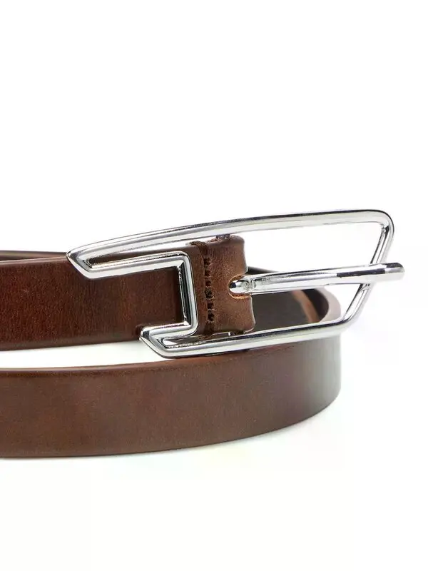 DIESEL® D-shaped Buckle Belt - Brown