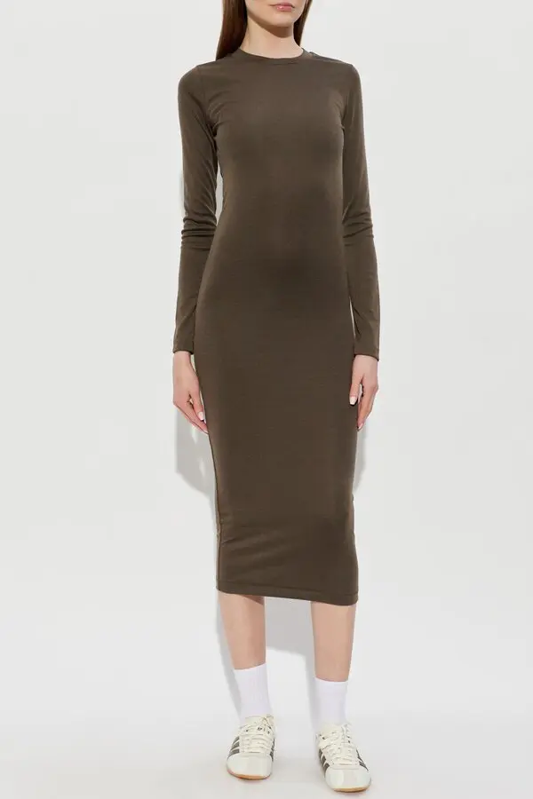 Fear Of God Fitted Midi Dress - Brown