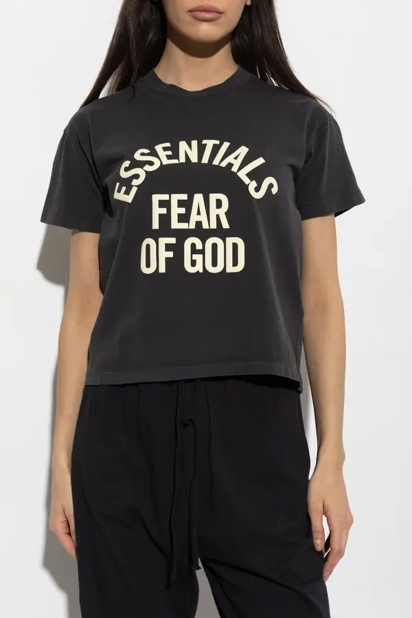 Fear Of God Logo-printed T-shirt - Black