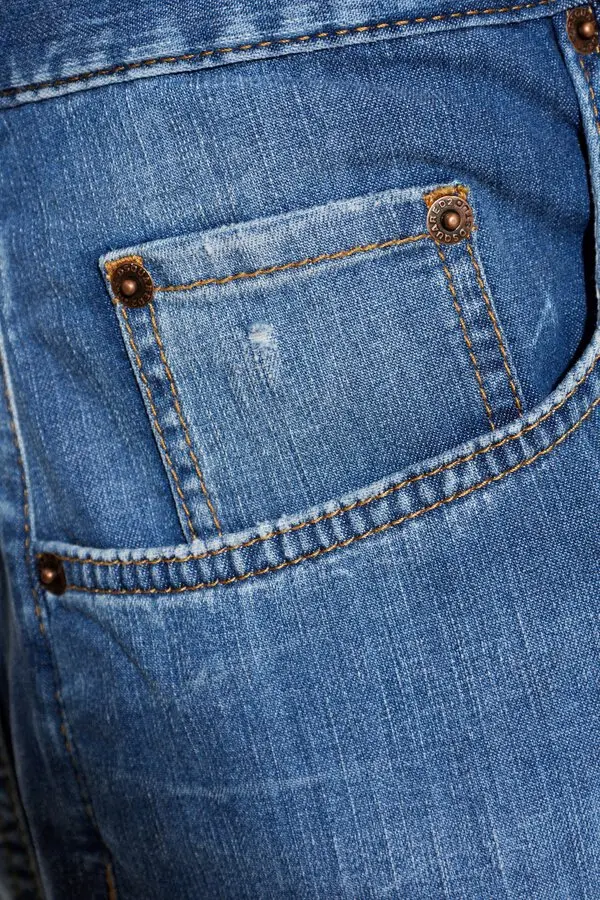 Dsquared2 Faded Relaxed Skinny Jeans - Navy Blue