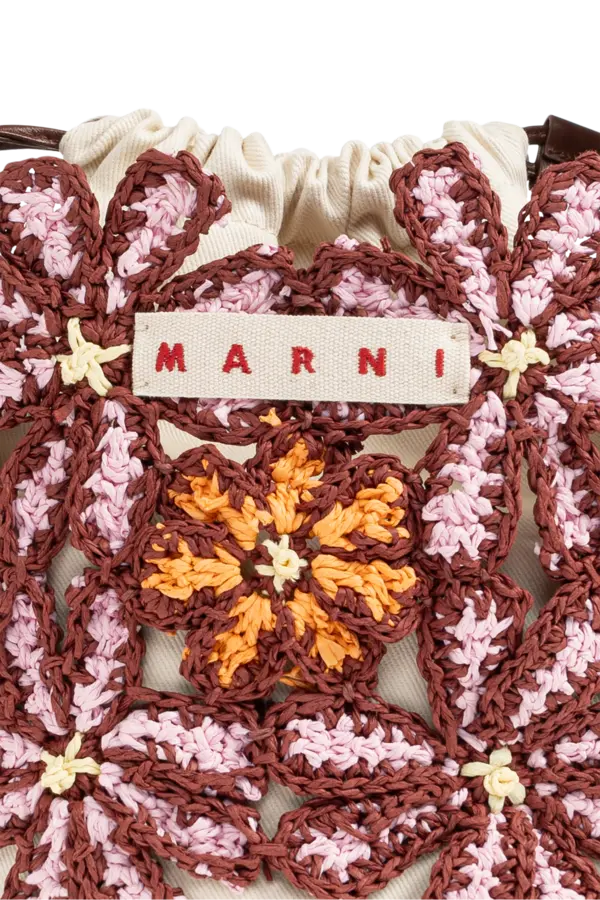 Marni Logo Bucket Bag - Brown