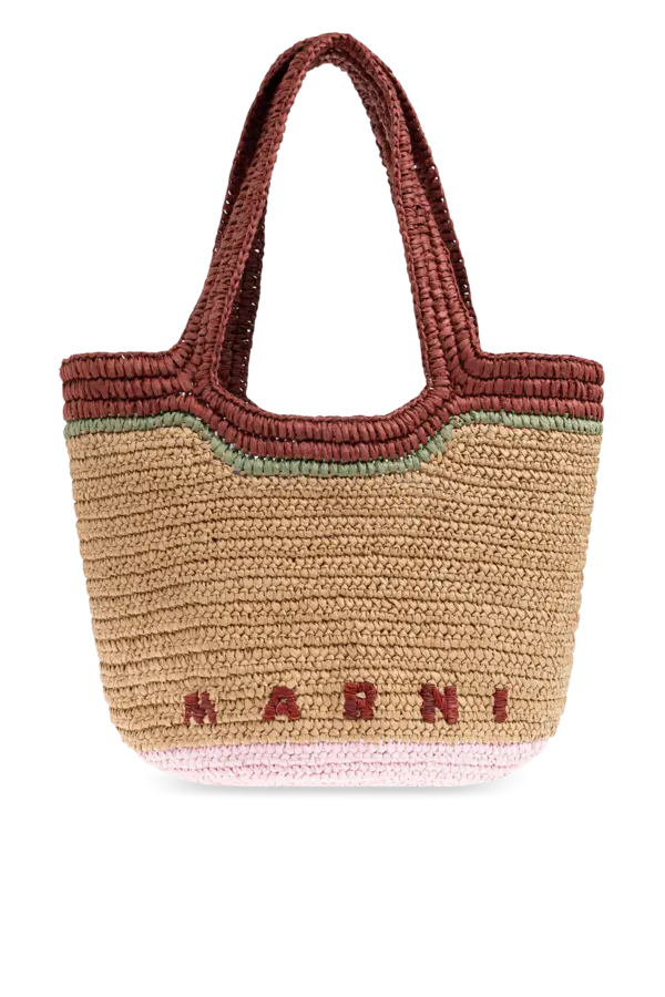 Marni Bag With Logo - Beige