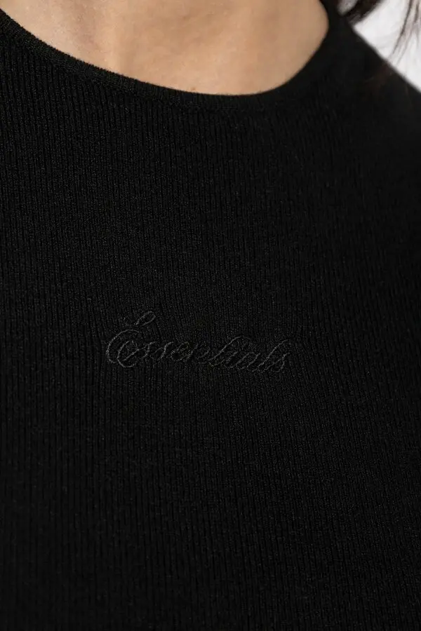 Fear Of God Sleeveless Ribbed Knit Top - Black
