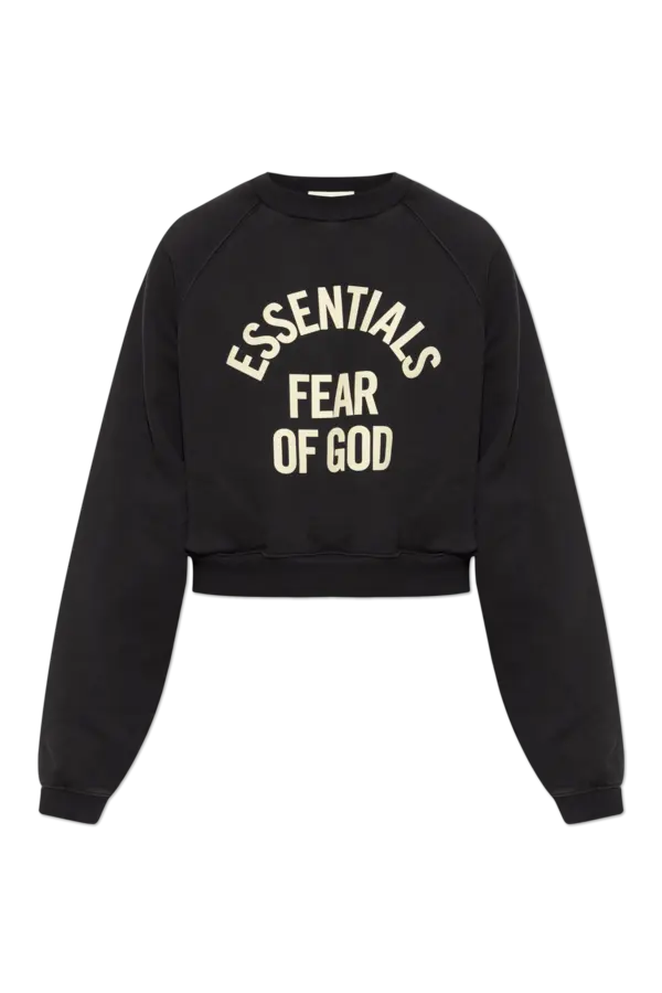 Fear Of God Sweatshirt With Printed Logo - Black