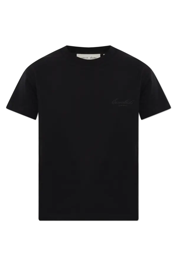 Fear Of God T-shirt With Embroidered Logo - Black