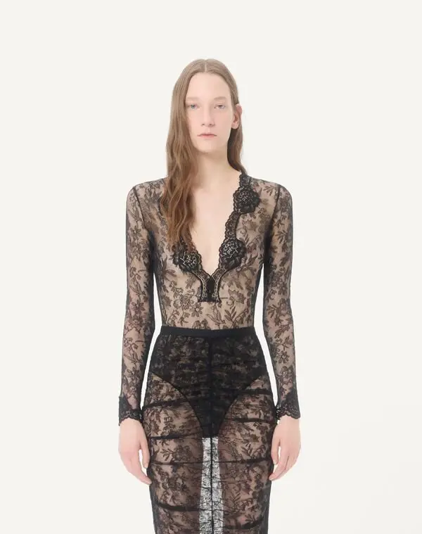 Valentino Garavani Stretch Lace Bodysuit