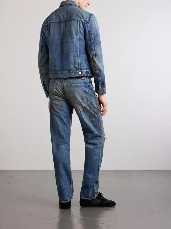 Rick Owens Denim Trucker Jacket - Blue