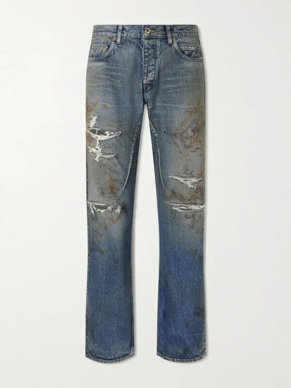 Rick Owens Kurdt Straight-leg Jeans - Blue