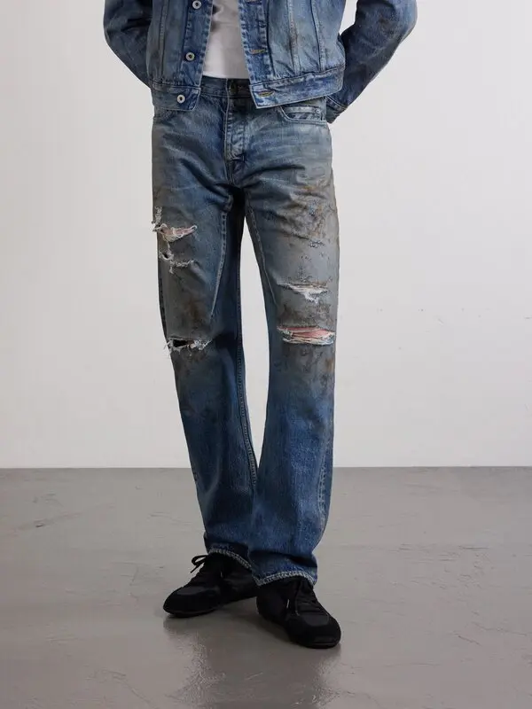 Rick Owens Kurdt Straight-leg Jeans - Blue