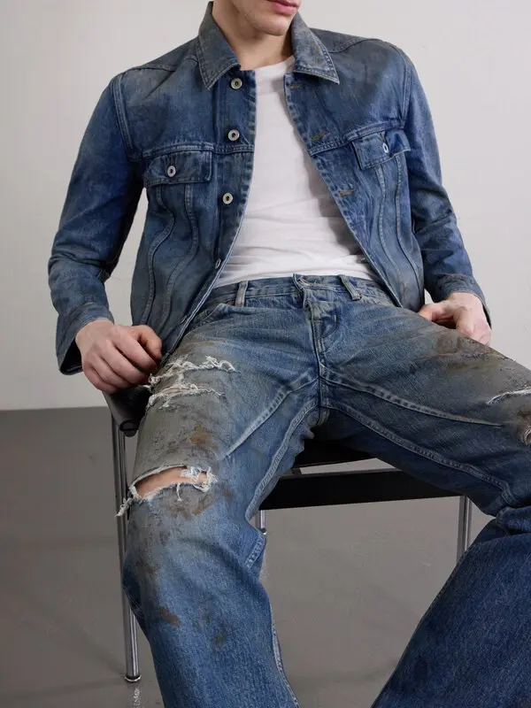 Rick Owens Kurdt Straight-leg Jeans - Blue