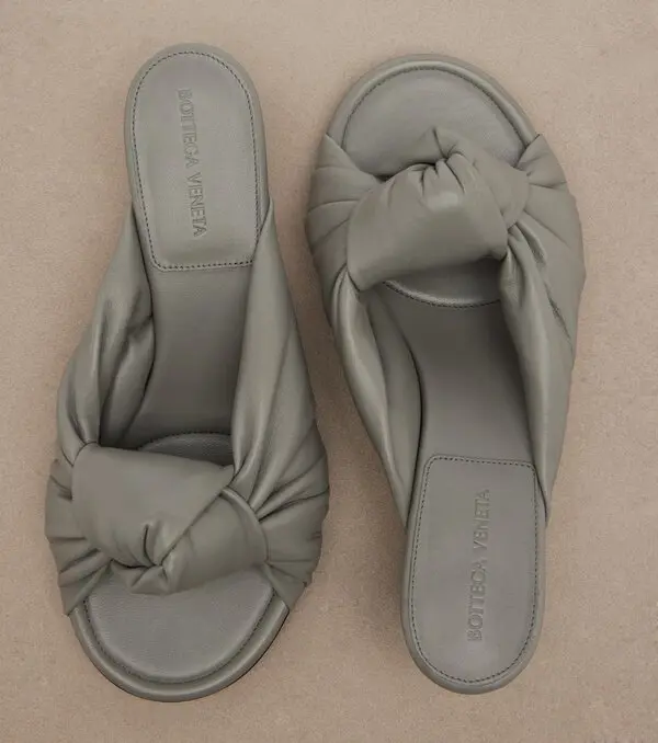 Bottega Veneta Cherry Knot Leather Mules