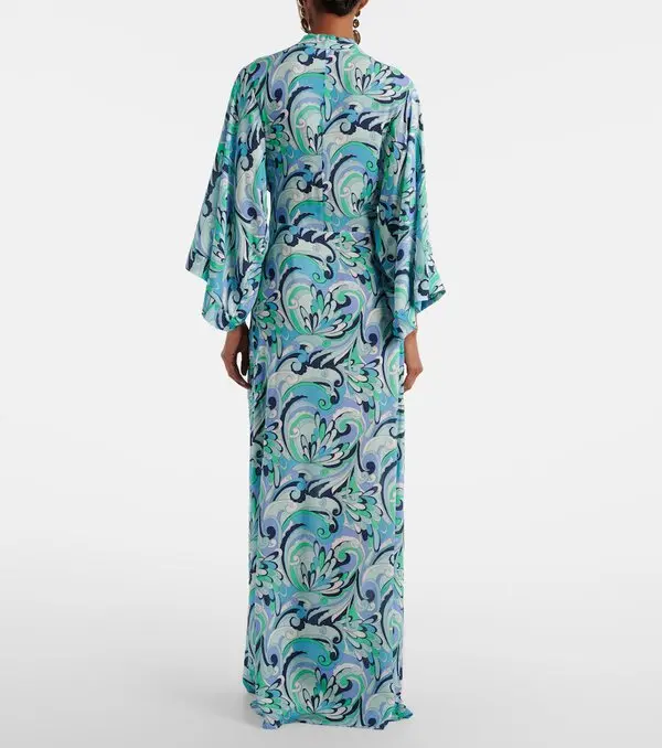 Melissa Odabash Eloise Printed Maxi Dress - Blue