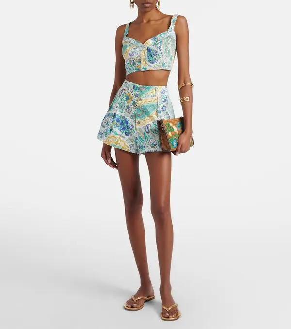 Etro Paisley Cotton Shorts
