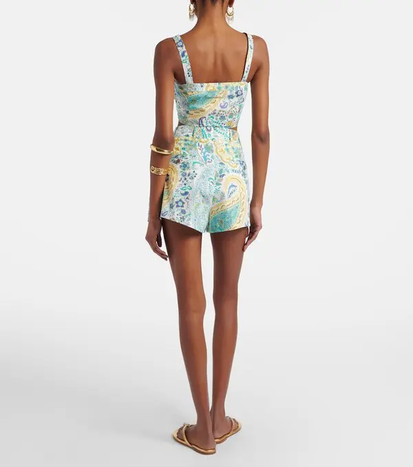 Etro Paisley Cotton Shorts