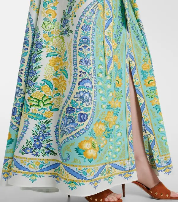 Etro Belted Floral Cotton Shirt Dress