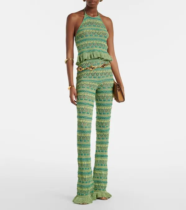 Etro Crochet Halterneck Cotton Top