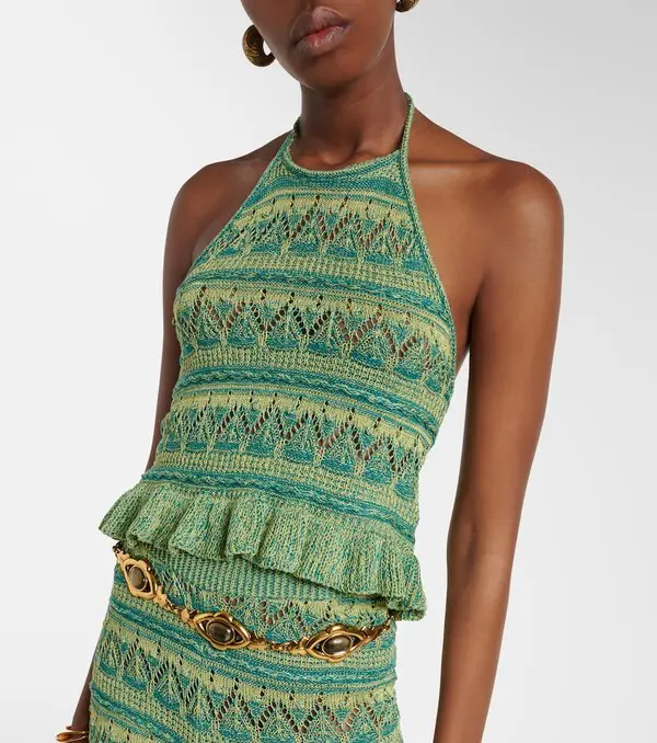 Etro Crochet Halterneck Cotton Top