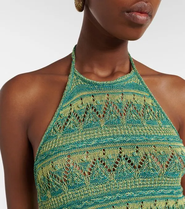 Etro Crochet Halterneck Cotton Top