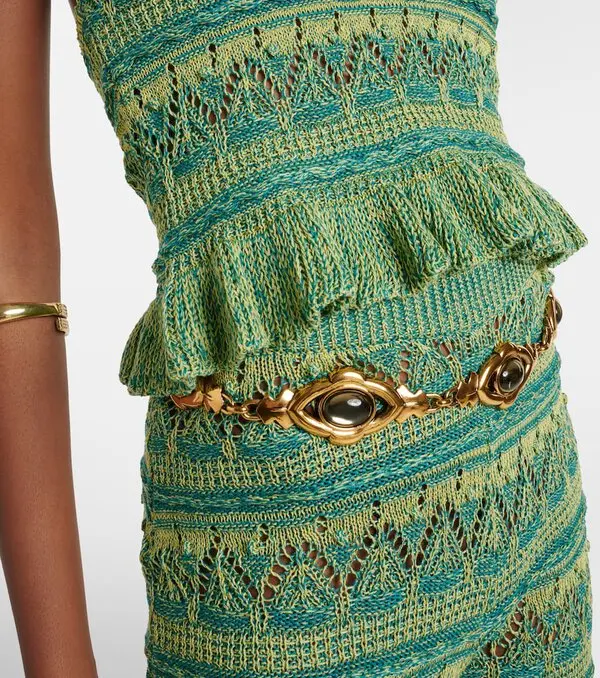 Etro Crochet Halterneck Cotton Top