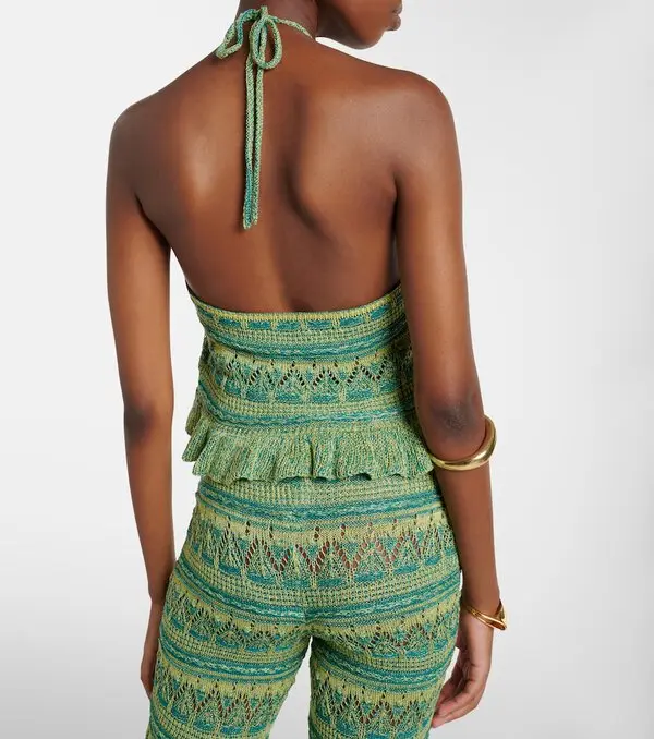 Etro Crochet Halterneck Cotton Top