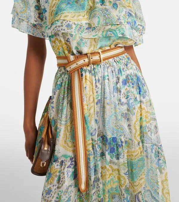 Etro Striped Woven Belt