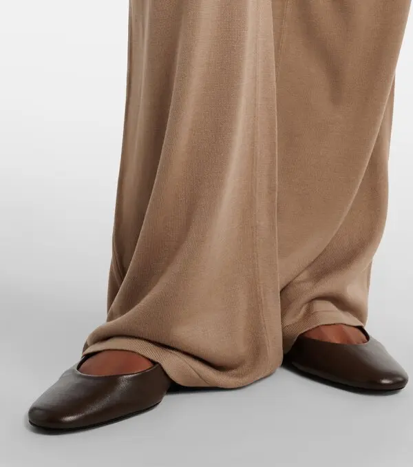 AYA MUSE Esme Silk-blend Straight Pants