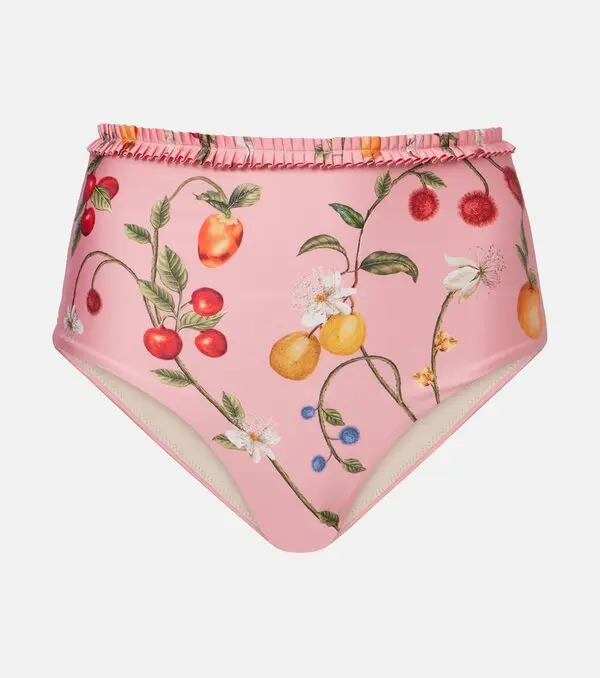 Agua Bendita Nopal Printed Bikini Bottoms - Pink