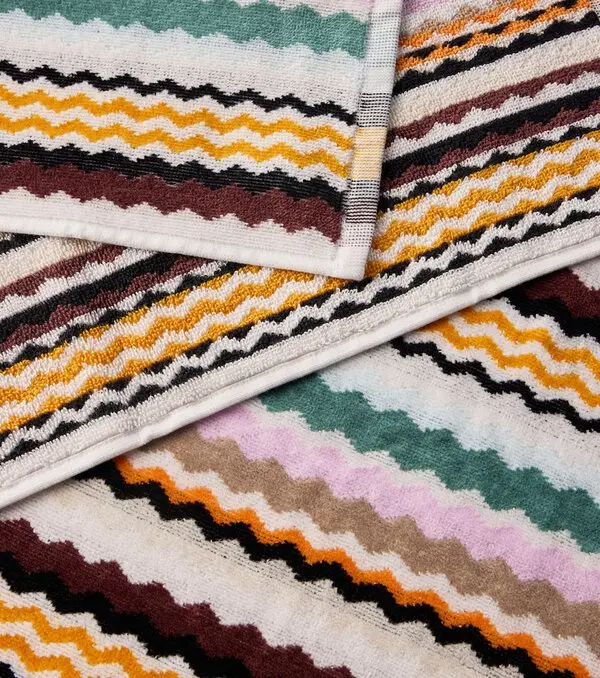 Missoni Aura Zigzag Set Of 2 Cotton Towels - Multicoloured