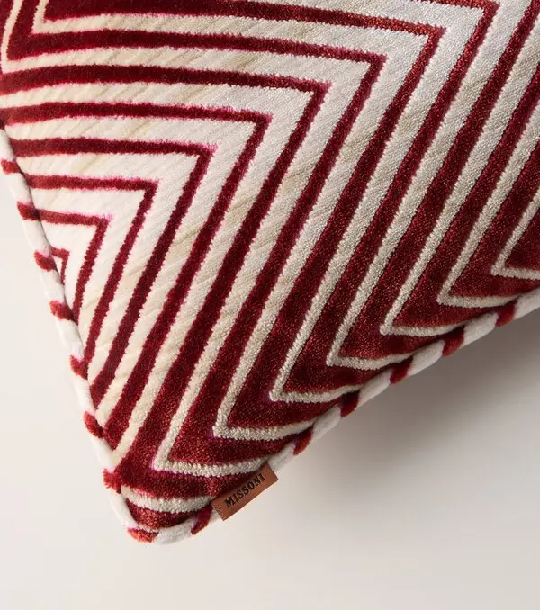 Missoni Ziggy Jacquard Cushion - Red