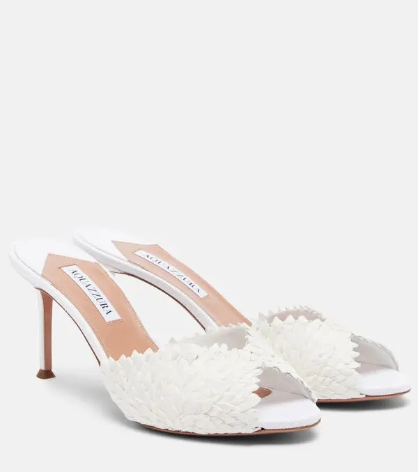 AQUAZZURA Rio Flirt Mules - White