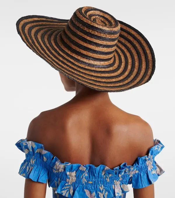 Poupette St Barth Angel Striped Sun Hat