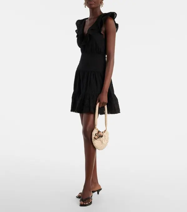 Poupette St Barth Praia Small Crochet Shoulder Bag
