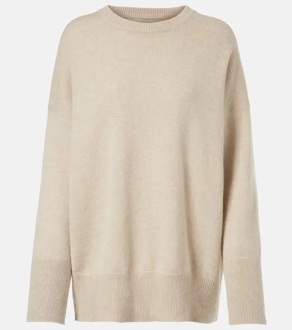 Brunello Cucinelli Monili Cashmere Sweater - Beige