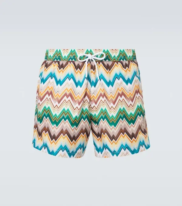 Missoni Zigzag Swim Trunks - Multicoloured