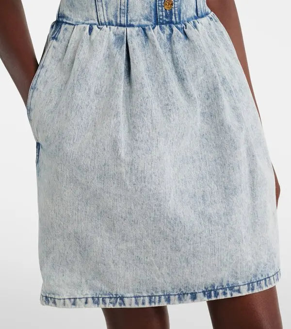 PATOU Halterneck Denim Minidress