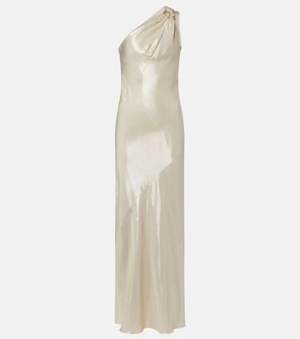 Max Mara Odissea One-shoulder Gown - Gold