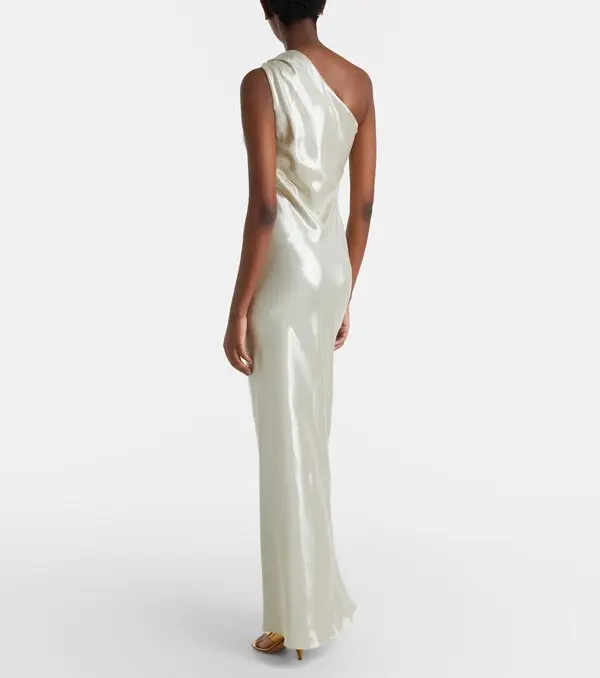 Max Mara Odissea One-shoulder Gown - Gold