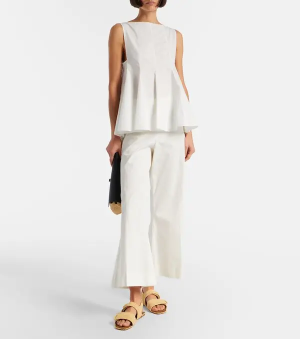 Khaite Boden Raffia Slingback Sandals - Beige