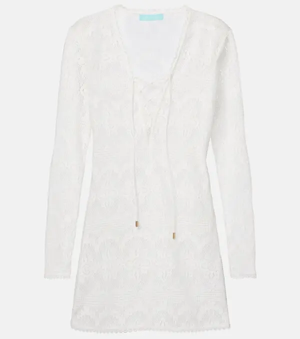 Melissa Odabash Joelle Crochet Beach Cover-up - White